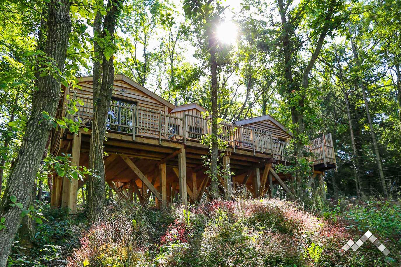 Boomhut "Le Nid" in Erezée – Sauna, Natuur en Panoramisch terrass